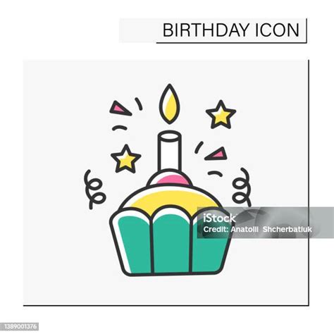케이크 색상 아이콘 생일에 대한 스톡 벡터 아트 및 기타 이미지 생일 소원 빌기 일러스트레이션 Istock