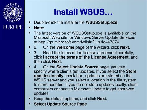 PPT WSUS Windows Update Services PowerPoint Presentation Free Download ID 471611