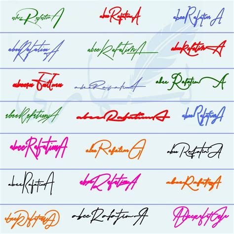 Abeera Fatima Name Handwritten Signature Style