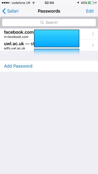 How To Add Remove And See Saved Passwords In Ios Safari Browser Ios Hacker