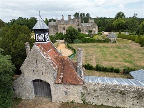 The Clock Tower And Beaulieu Palace House Stock Image Image Of Palace Village