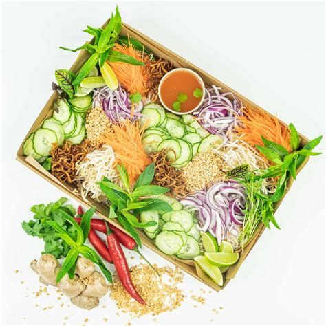 Vietnamese Noodle Salad Shared Platter Flavours Catering Events