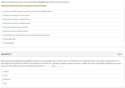 Solved Which Of The Following Action Can Be Performed On