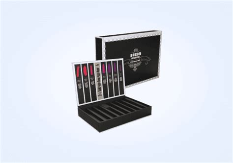 Custom Cosmetics Boxes With Inserts Silver Edge Packaging