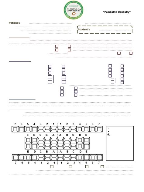 Case Sheet Pedodontics Pdf Human Tooth Medicine