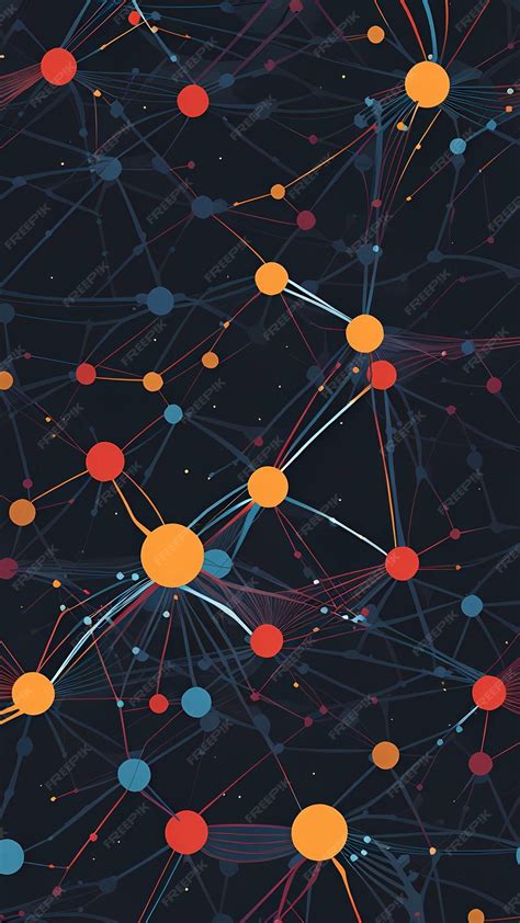 Premium Ai Image Abstract Neural Network Pattern Data Connections Illustration Background