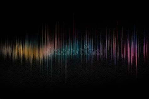 Sound Wave With Spectral Colours Abstract Image Of Musical Equalizer