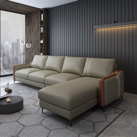 Jvmoebel Ecksofa Sitz Ledersofa Couch Wohnlandschaft Design Modern