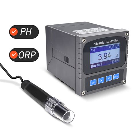 Digital Dual Relay Ph Controller With Temperature Compensation For Hydroponics System And Indoor