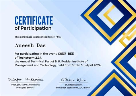 Aneesh Das On Linkedin Participated In Code Bee 2024