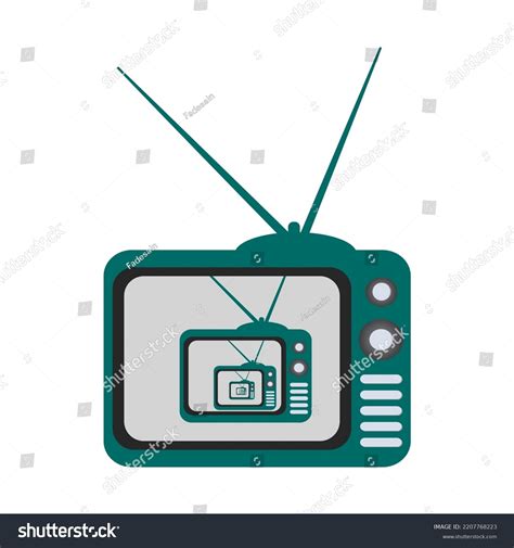 Television Vector Showing Television Shrinks Stock Vector Royalty Free