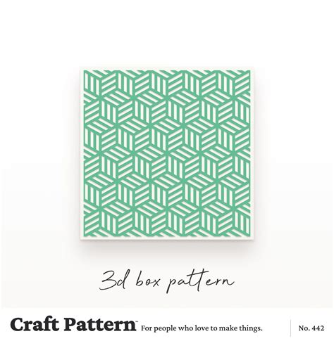3d Box Pattern Svg Box Svg Background Svg 3d Box Png Pattern Cut