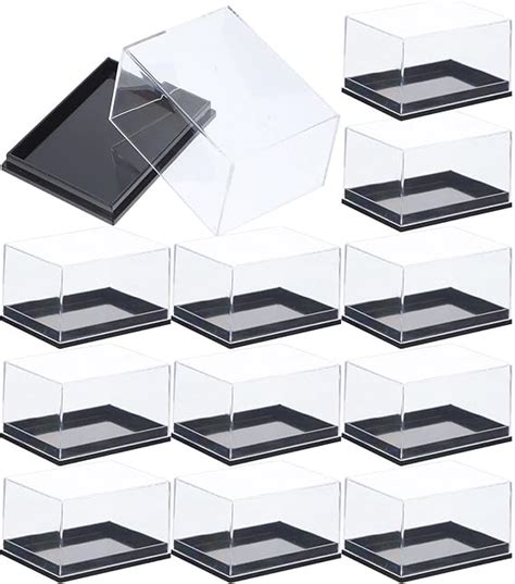 Operitacx 12pcs Display Box Rectangle Specimen Storage Case