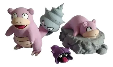 Shellder Slowpoke E Slowbro Impressão 3d Frete Grátis