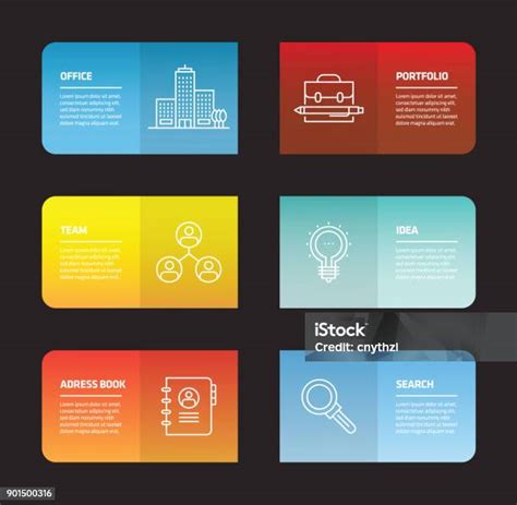 Templat Desain Infografis Antarmuka Pengguna Ilustrasi Stok Unduh Gambar Sekarang