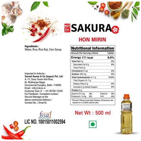 Buy Sakura Seasoning Hon Mirin Rice Wine For Japanese Foods Online At