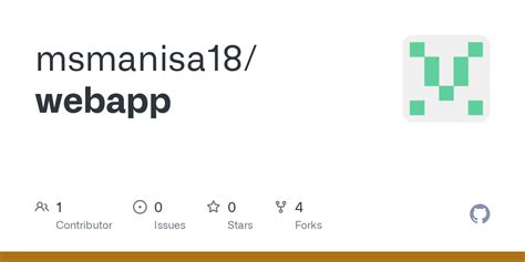 Github Msmanisa18webapp