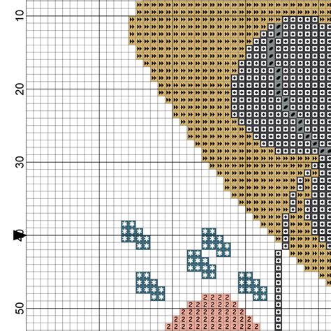 Abstract Tropical Leaf Cross Stitch Pattern Daily Cross Stitch