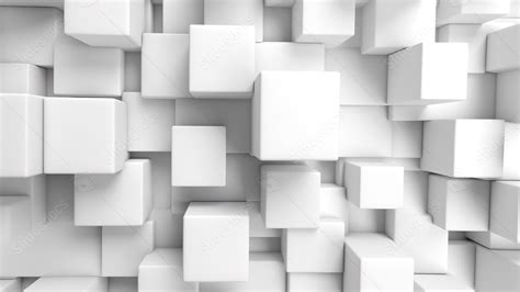 Clean And Contemporary Abstract White With Matt Square Bars Powerpoint