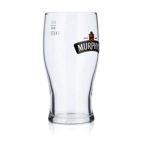 Murphys 05 Liter Pint Glass Irish Pub Design Set Of 6