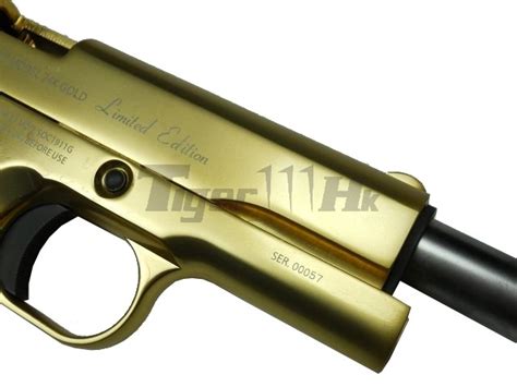 We Colt 1911 Government Full Metal Gbb Pistol Gold Airsoft