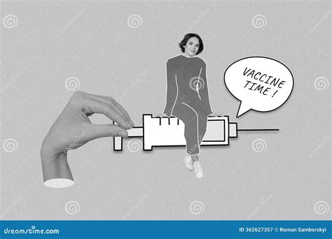 Vaccination Time Vaccine In Vial With Syringe On Clock Background Prevention Immunization