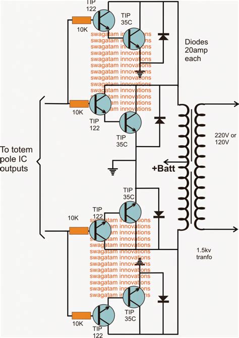 Transformerless Ups Circuit For Computers Cpu Homemade Circuit Projects