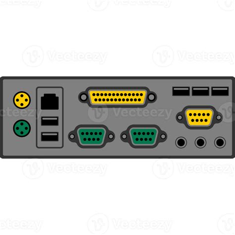 Rear Computer Panel Illustration 35309120 PNG