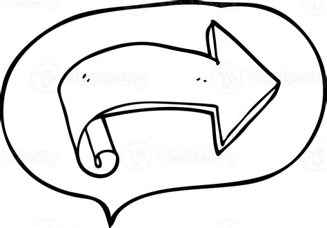 Drawn Speech Bubble Cartoon Arrow 45077983 Png