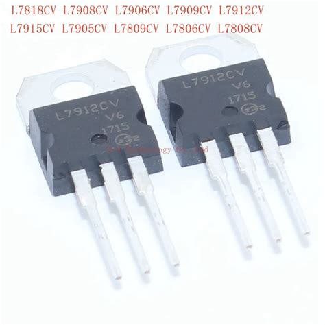 10pcs L7818cv L7908cv L7906cv L7909cv L7912cv L7915cv L7905cv L7809cv ...