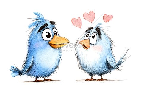 귀여운 만화 새 일러스트 무료 다운로드 Lovepik