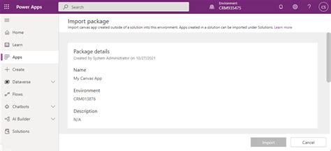 How To Export And Import Canvas Apps Msapp And Zip Formats Carl De Souza