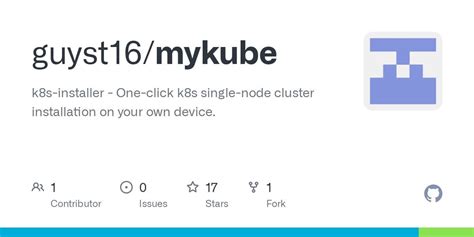 Github Guyst16 Mykube K8s Installer One Click K8s Single Node