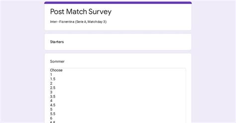 Post Match Survey Inter 4 0 Fiorentina Serie A Matchday 3 R
