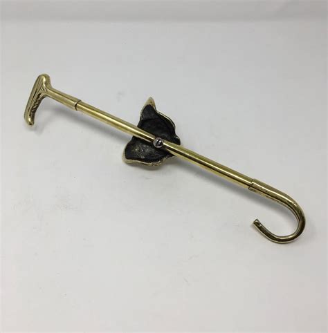English Brass Boot Pull Hook With Fox At 1stdibs Hook Boot Sale