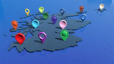 地图指针集合3d模型 Turbosquid 1707590