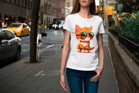 Vector Cat Character For T Shirt Design Graphic By Fractal Font Factory