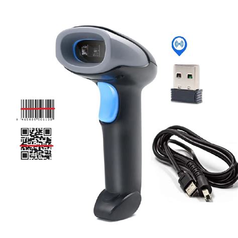 Leitor De Código De Barras Qr Code 1d E 2d Sem Fio Conexão Usb 24ghz Wireless Escanear Produtos