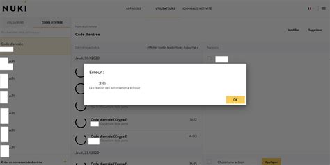 Nuki Web Api Problem When Creating An Authentication Code For The