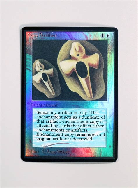 Copy Artifact Foil From Limited Edition Beta Leb Mtg Proxy Magic
