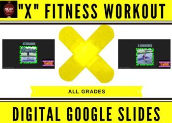 X Fitness Workout Digital Google Slides No Equipment Needed TPT