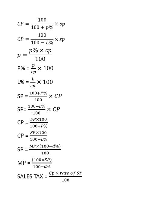 Cp Formuklas Merged Very Useful 𝐶𝑃 100 100 𝑝 × 𝑠𝑝 𝐶𝑃 100 100 − 𝐿 × 𝑠𝑝 𝑝 𝑝 × 𝑐𝑝