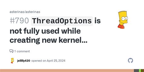 ThreadOptions Is Not Fully Used While Creating New Kernel Thread Issue Asterinas