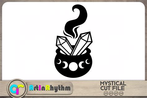 Witchs Pot Svg Celestial Cauldron Svg Graphic By Artinrhythm