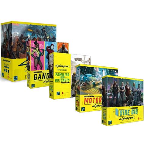 Cyberpunk 2077 Gangs Of Night City Edgerunner Kickstarter Board Game