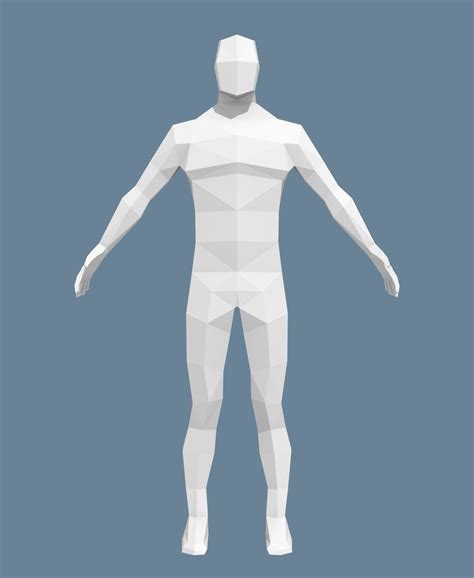 Pin By Caa Zwl On Low Poly Low Poly Poly Human Base