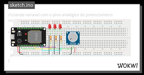 06saidasanalógicas Wokwi Esp32 Stm32 Arduino Simulator