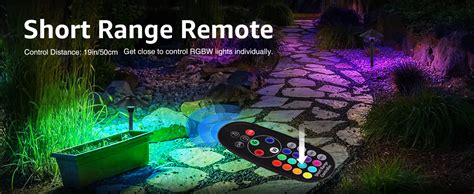 SUNVIE RGBW Low Voltage Landscape Lights 3W Color Changing Pathway