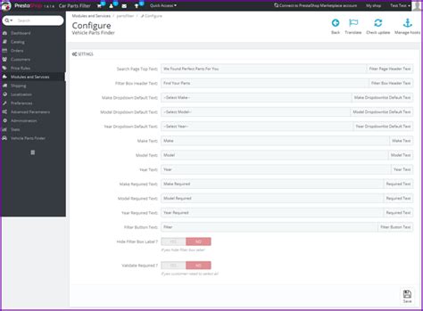 Prestashop Vehicle Parts Finder Make Model Year By Bigboss555