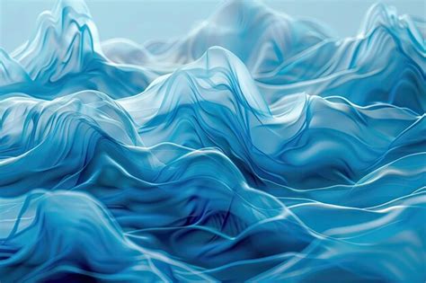 Premium Photo Abstract Blue Background Wave Or Veil Texture